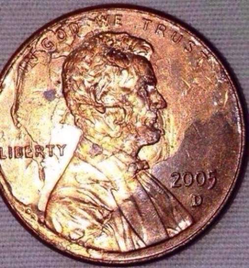 2005 D Penny Error