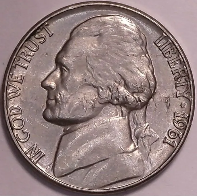 1961 Jefferson Nickle Lamination. - Coin Community Forum