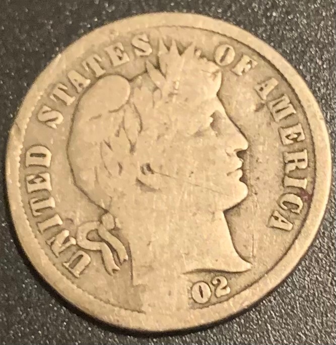 1902 Barber Dime With Possible Strike Thru Error? - Coin Community Forum