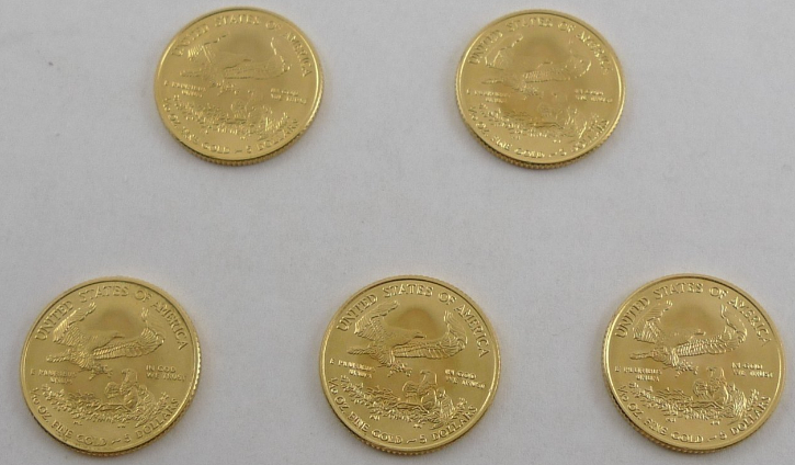 Discolored US Gold Vault $5 Gold American Eagle Set - Coin Community Forum