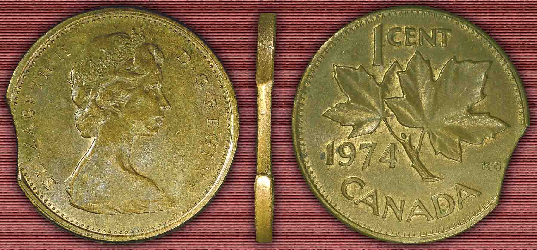 Fascinating 1974 Canada 1 Cent Value Images