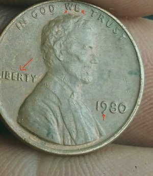1980 Lincoln Penny & 1980 D Errors...help Please - Coin Community Forum