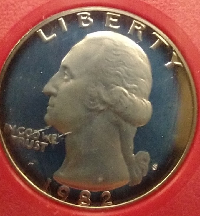 1982 Proof Quarter Missing Designer Initials - Coin Community Forum