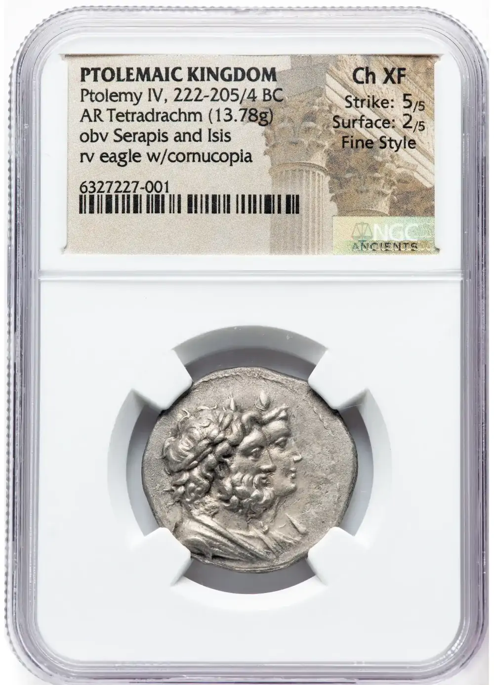 Ptolemy IV Philopater (222-205/204 Bc). AR Stater Or Tetradrachm (26mm ...