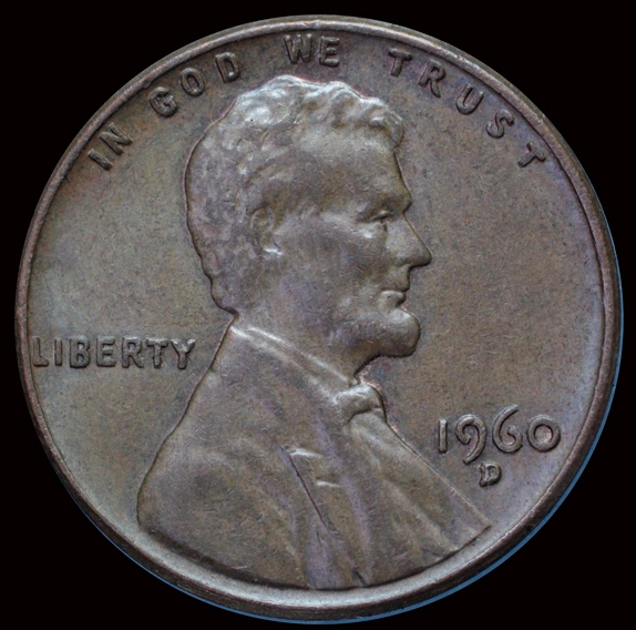 Nice Lincoln Memorial Cent / LMC 1960 D Repunched Mint Mark / RPM -007 ...