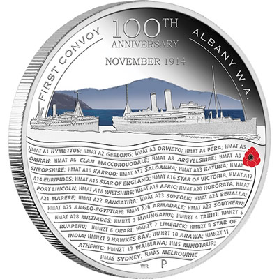 ANZAC Spirit 100th Anniversary Coin Series - First Convoy 2014 Half ...