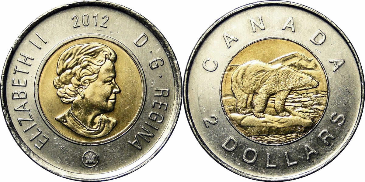2012 Elizabeth II Two Dollar Mintage, Photos, Specifications, Errors ...