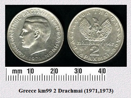 What Coin Is This? | Greece 2 Drachmai 1971 - Coin Community Forum