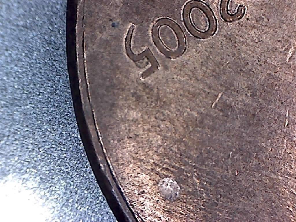2005 Penny With A Error Under The 5 ( Anyone Know What This Is ) - Coin ...