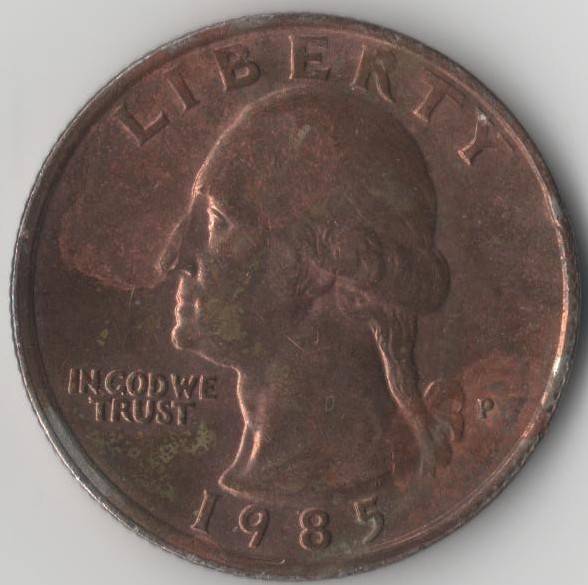 1985-P Unclad Quarter - Coin Community Forum
