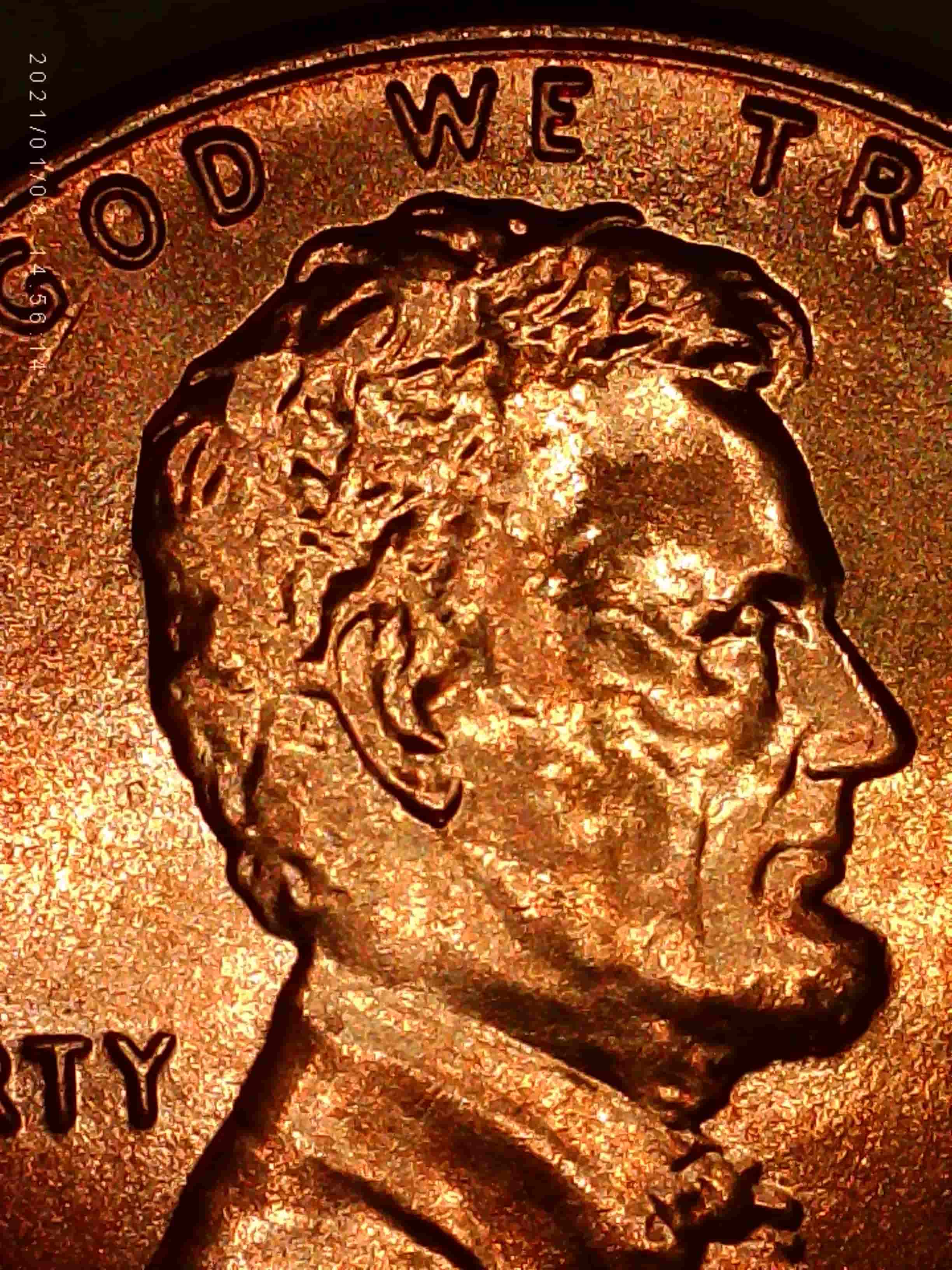 2021 P Penny _ Doubled Ear And/Or Die Chip? - Coin Community Forum