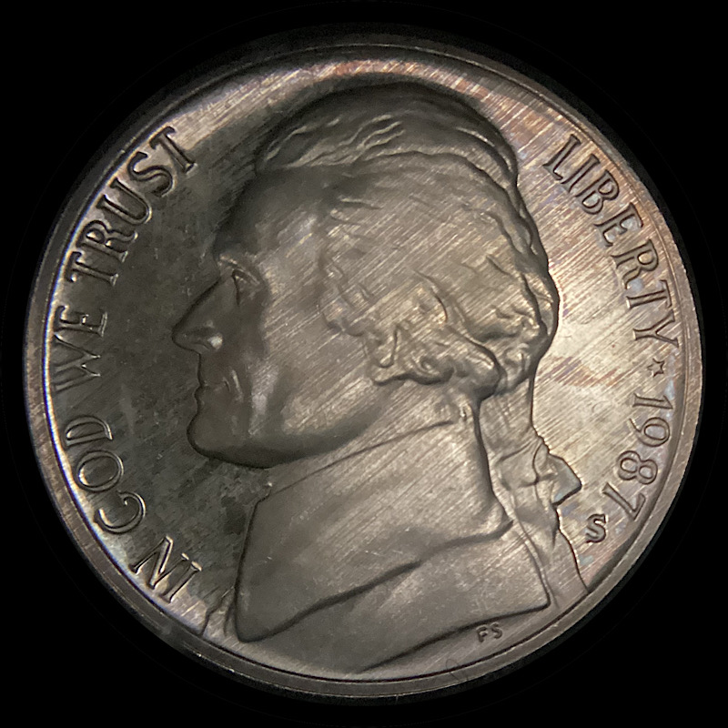 1987-S Proof Jefferson Nickel With Roller Lines. - Coin Community Forum