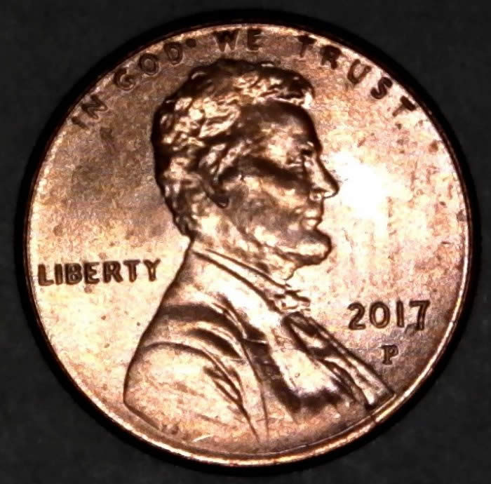 2017 P Lincoln Shield Cent Interior Die Break Idb-1c-2017-P-02 Found ...