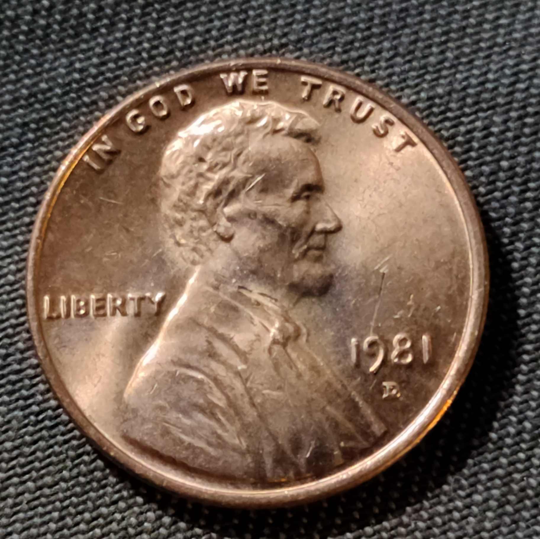 1981 Lincoln Memorial Cent / LMC Possible Doubled Die Obverse / DDO ...