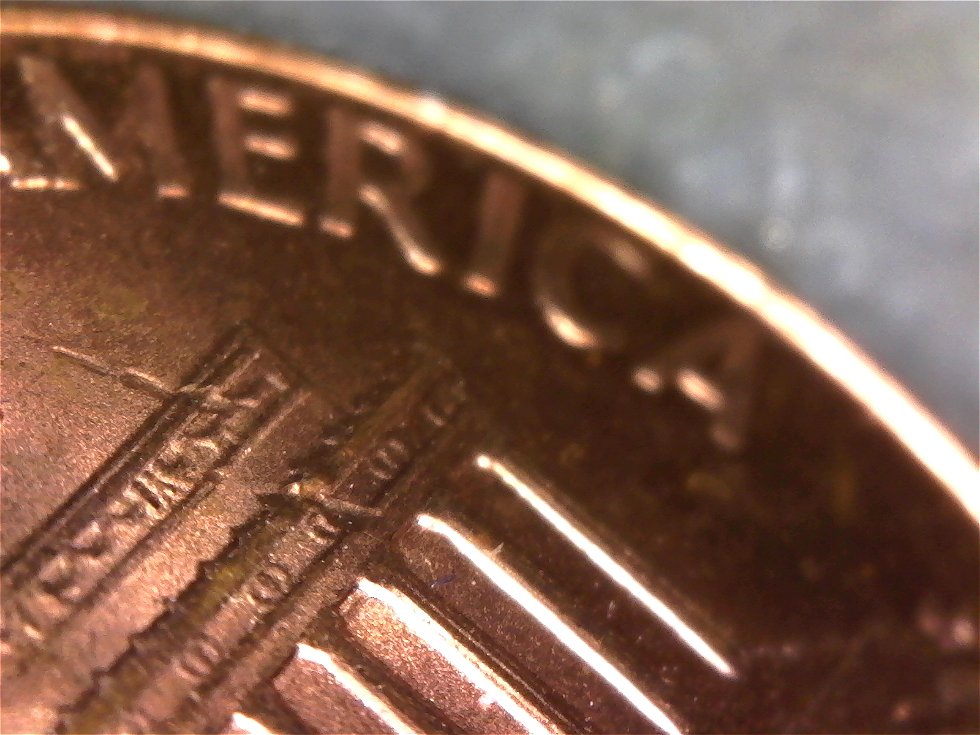 2005 Lincoln Memorial Cent / LMC With Interesting Reverse Defect ...