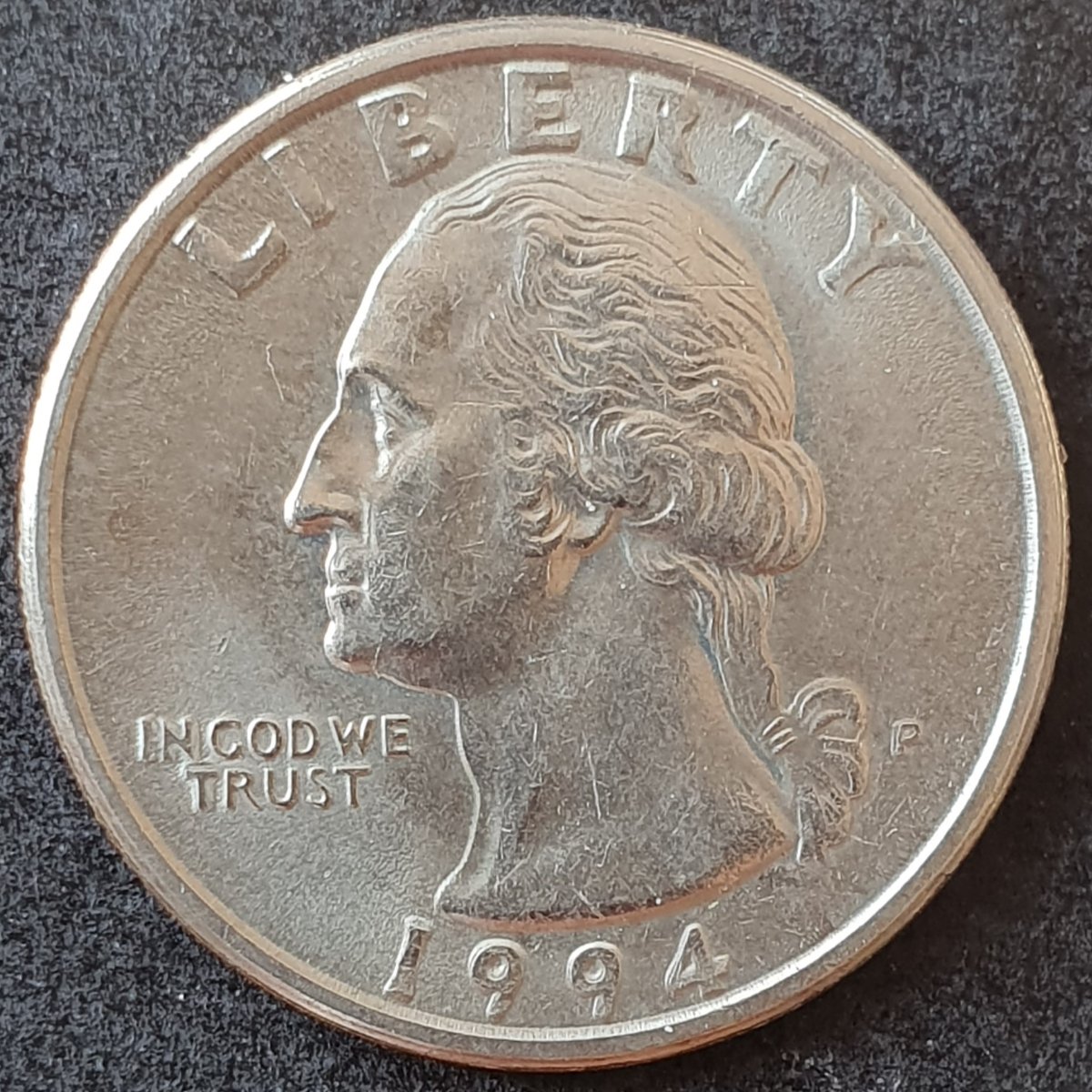 1994-P US Doubled Die Obverse / DDO Washington Quarter Coin, - Coin ...