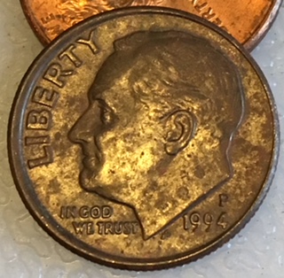 1994 P Roosevelt Copper Dime. - Coin Community Forum