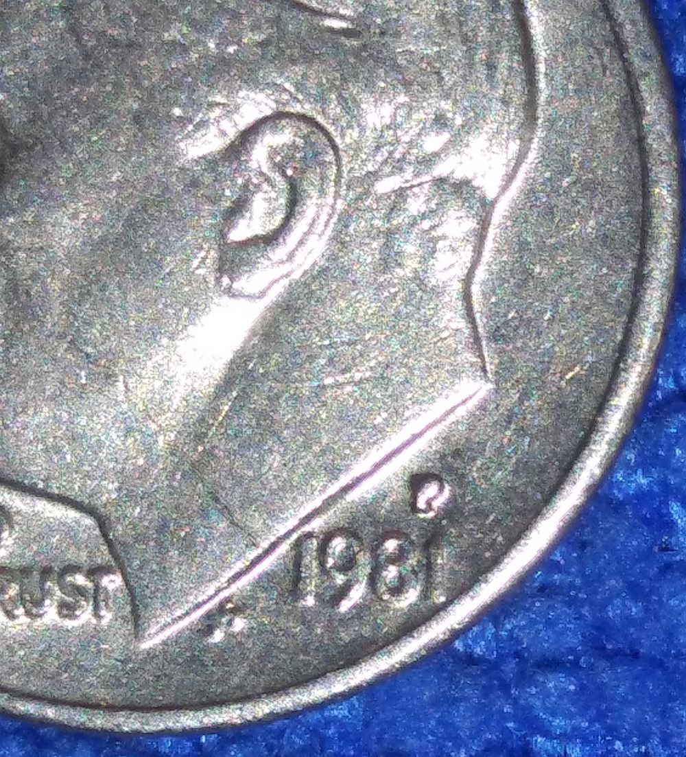 1981 P Dime. Filled Mint Mark - Coin Community Forum