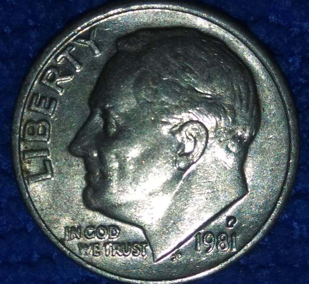 1981 P Dime. Filled Mint Mark - Coin Community Forum