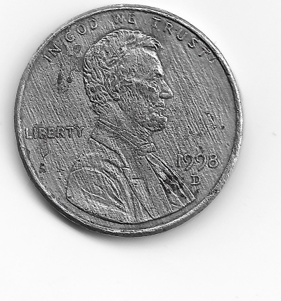 1998 D Penny With Silver Tone And Lines - Coin Community Forum
