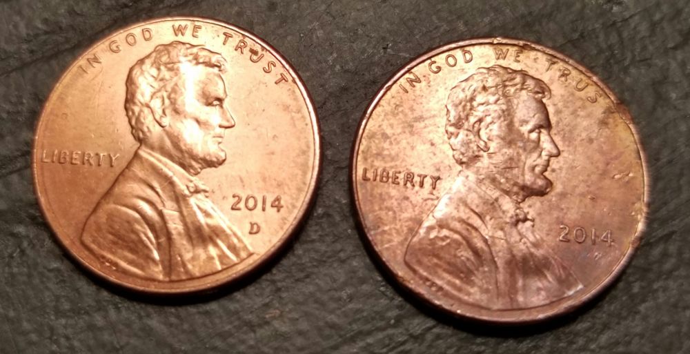 Possible Mistake 2014 Penny No Mark? - Coin Community Forum