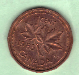 Canada 1985 Cent - Blunt Or Pointed 5 ? - Coin Community Forum