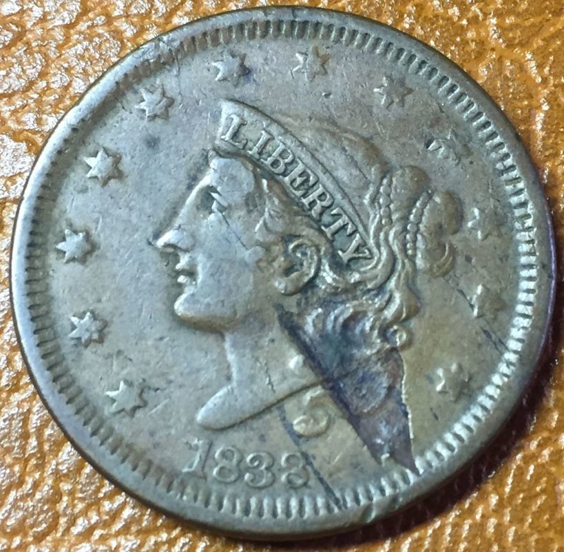 1838 Large Cent Planchet Lamination Error? - Coin Community Forum