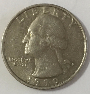 1990 Quarter Error ( In Go We Tirus) Also Date Over Date - Coin ...