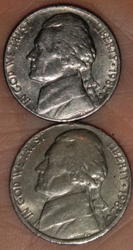 Possible 1982-P Jefferson Nickel Error - Coin Community Forum