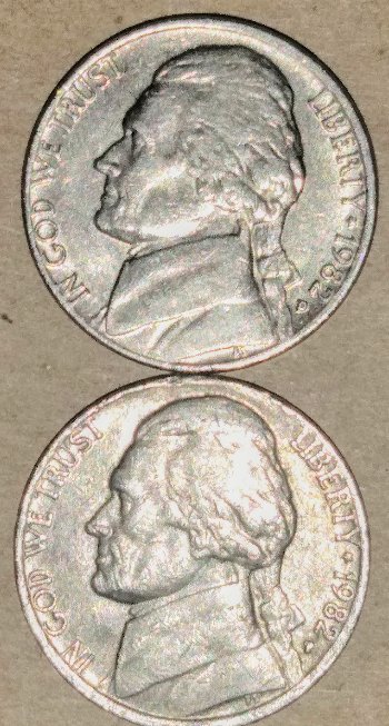 Possible 1982-P Jefferson Nickel Error - Coin Community Forum