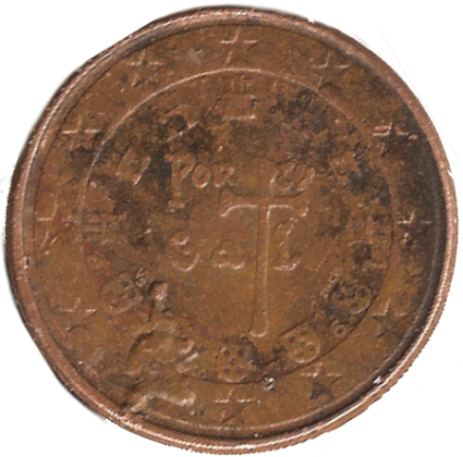 Portuguese 1 Cent Euro Coin Chip — How Nice? - Coin Community Forum