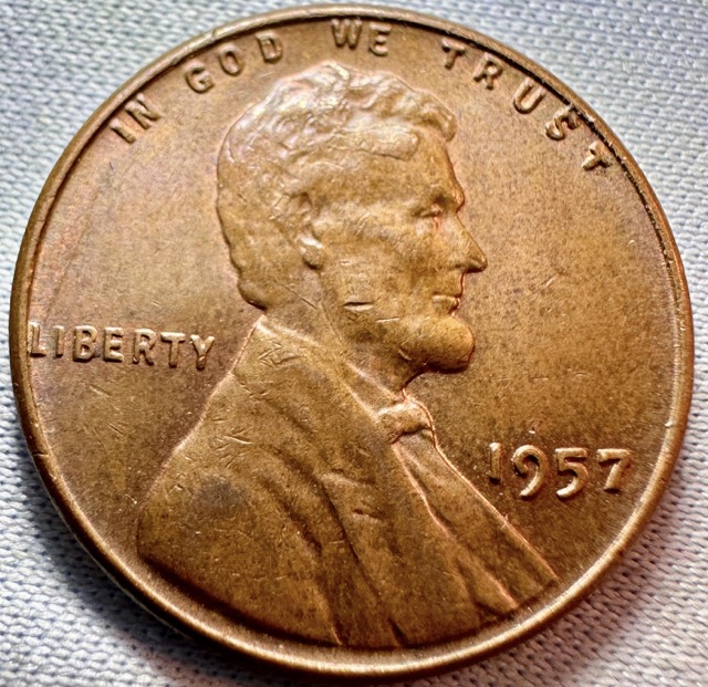 1957 Lincoln Cent (Die Chip) - Coin Community Forum