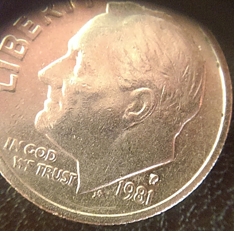 1981 P Roosevelt Dime Mint Mark Die Chip? - Coin Community Forum