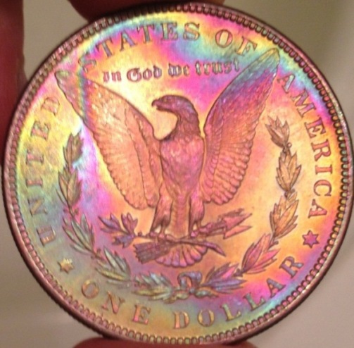1896 Rainbow Toned Morgan Dollar: Natural Or Artificial? - Coin ...