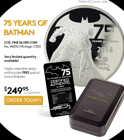 RCM / Royal Canadian Mint New Product Alert: Celebrating 75 Years Of ...