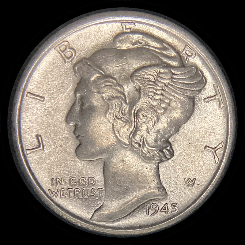 1945-S Mercury Dime FS-504 Inverted Mint Mark For Grading. - Coin ...