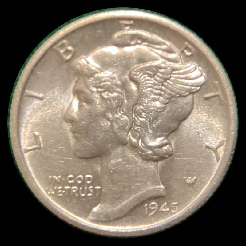 1945-S Mercury Dime FS-504 Inverted Mint Mark For Grading. - Coin ...