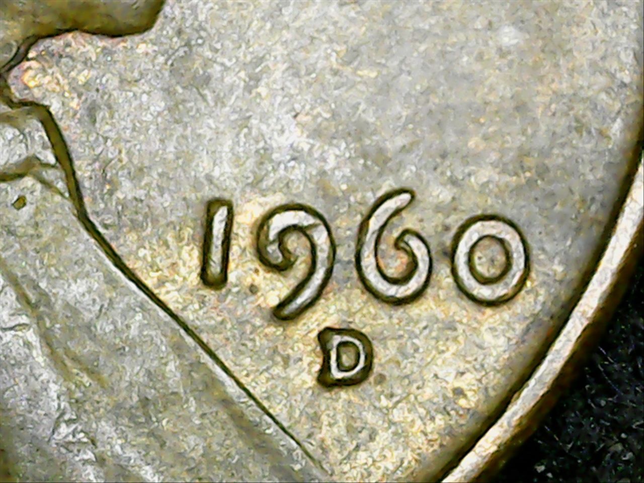 1960 D Penny Doubled Die Obverse / DDO And Repunched Mint Mark / RPM ...
