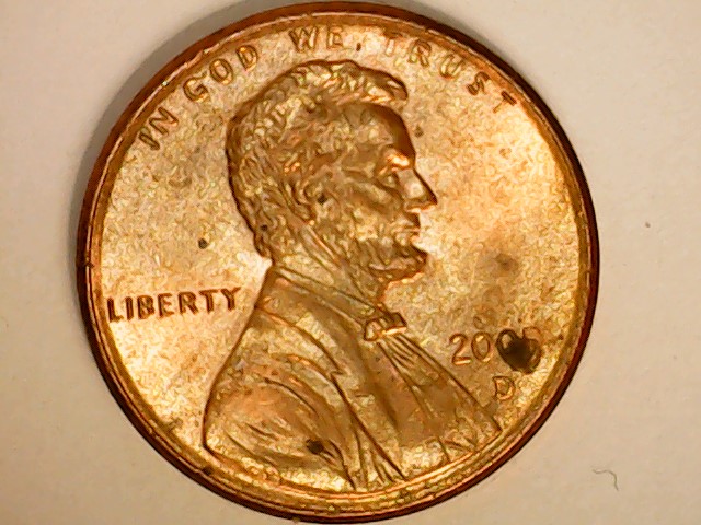2005 Lincoln D Penny Extra Steps Continuing Up Columns On Memorial ...