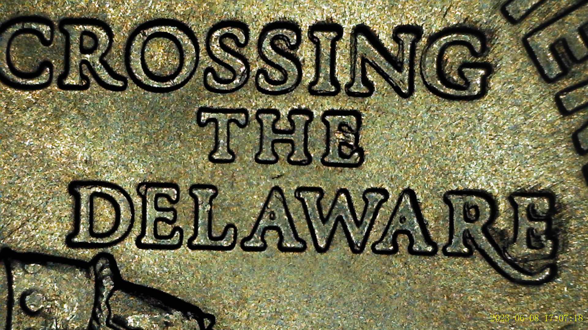 2021 P Crossing The Delaware Quarter Possible Doubling Letters/Mint ...