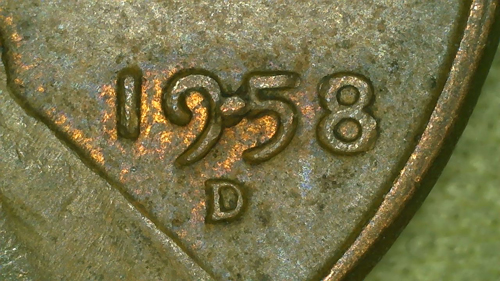 1958-D Wheat Penny Chip In Date - Coin Community Forum