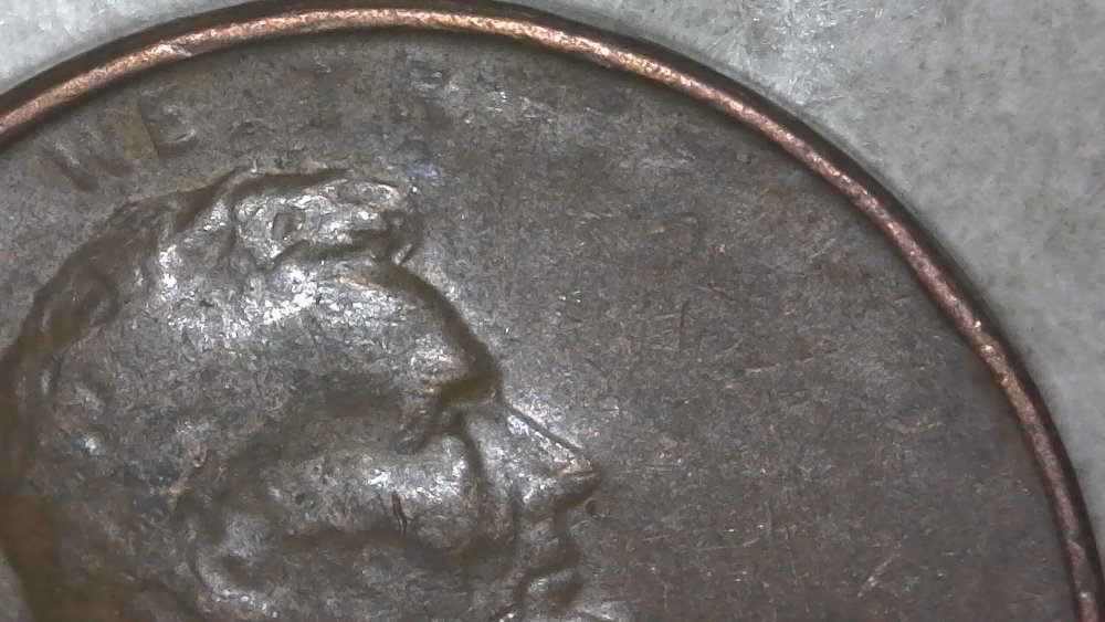 1971 D Lincoln Memorial Cent Struck Through Grease Error - Coin ...