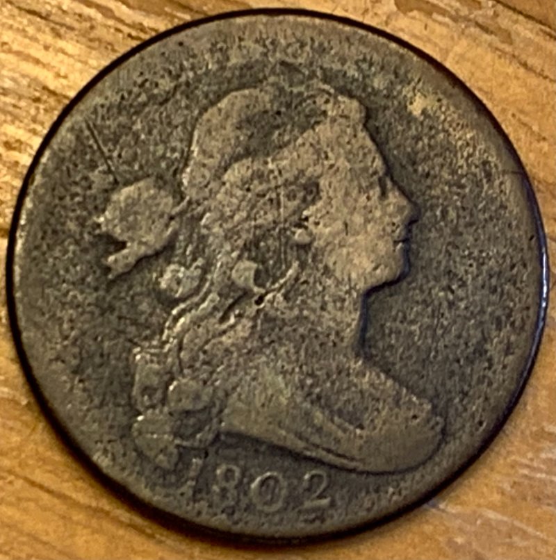 1802 Draped Bust Large Cent S-238 (Bought On USA C B For 85.00 With ...