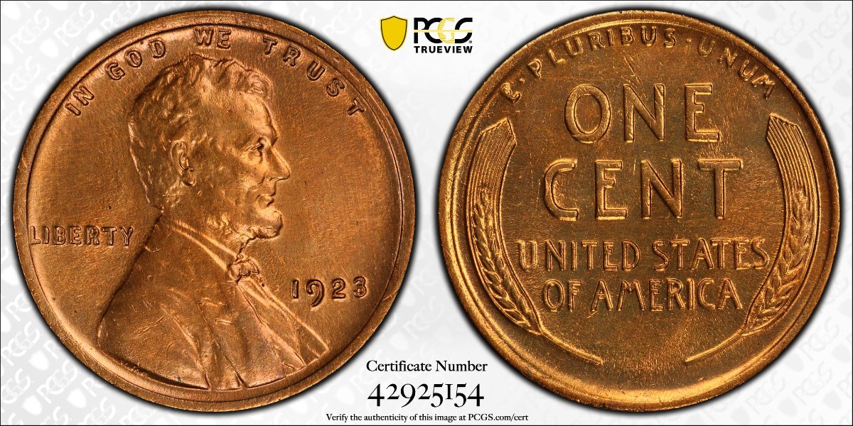 1923 Lincoln Wheat Cent Photos, Mintage, Specifications, Errors ...