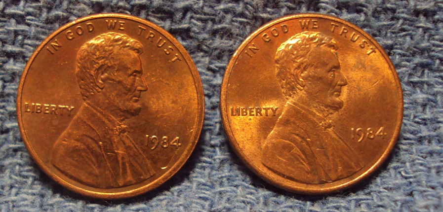 1984 Lincoln Memorial Cent / LMC Wdoubled Die Obverse / DDO -001 ...