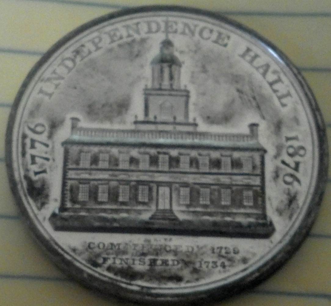 1876 Independence Hall "so-Called Dollar" (White Metal And U - Coin ...