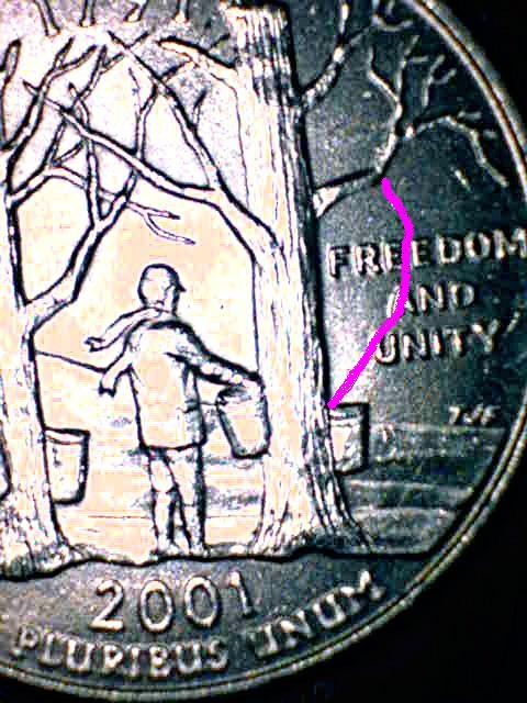 2001-P Vermont State Quarter Reverse Question - Coin Community Forum