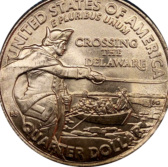2021 - P Washington Crossing The Delaware. Marks In The SSin Of ...