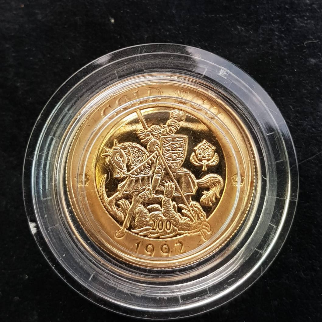 Gold Ecu Coins 1992 - England Scotland Wales N Ireland - 100 & 200 ...