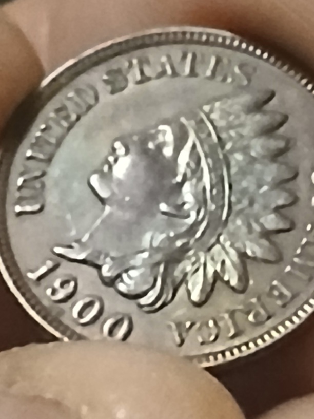 1900 Penny With A Blue Tone - Coin Community Forum
